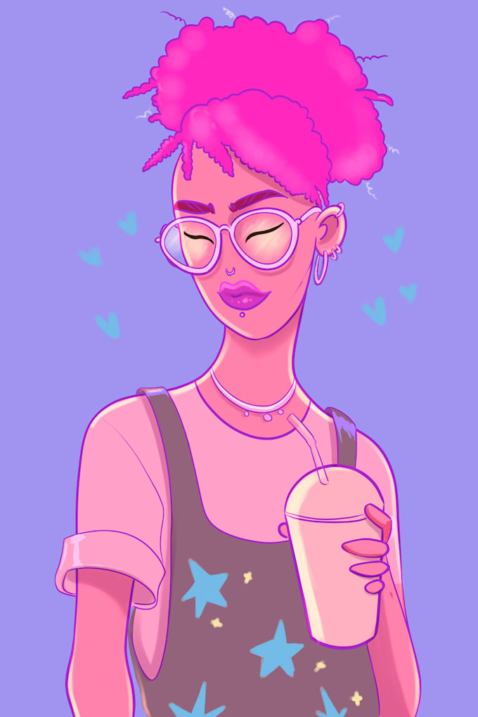 Draw colored cartoonized portrait by Emmarado | Fiverr