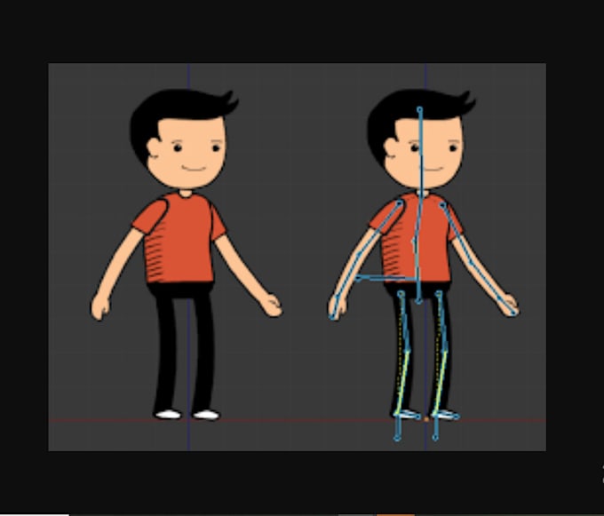 Create an full body rig 2d character animation video by Nikzeed_ | Fiverr