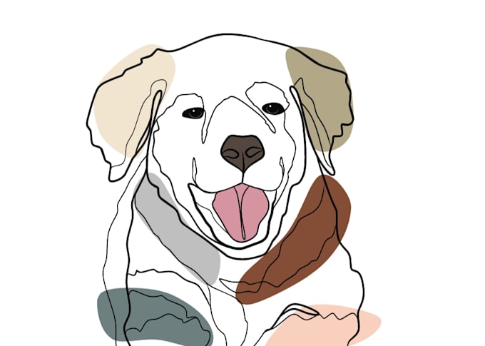 Draw your favorite pet into line art by Hadii32 | Fiverr