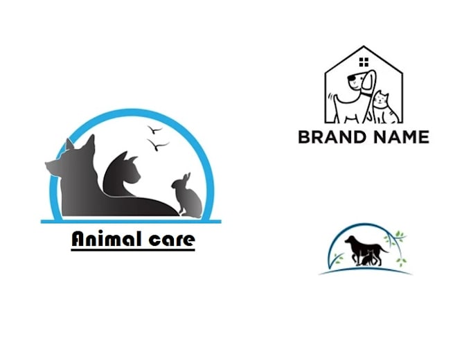 Design flat customline modern pet and animal logo by Youngr70 | Fiverr