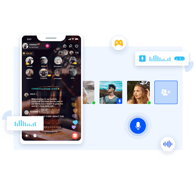 Build live audio and video streaming mobile app by Intro_world | Fiverr