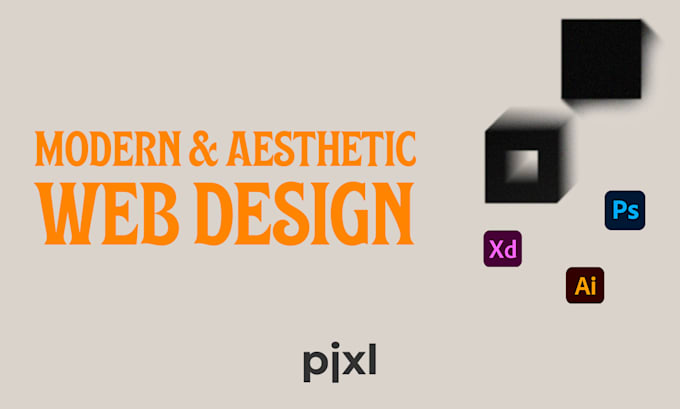 Create a modern, aesthetic and visually appealing web design using ...