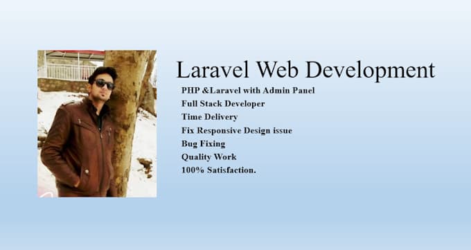 Fix bugs and develop custom php laravel websites by Mubashir_malik1 ...