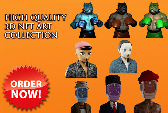 Make 3d nft model, 3d nft ar and 3d nft card for you by Safi_3d | Fiverr