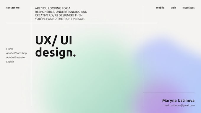 Design ui ux design in figma by Mariniel | Fiverr