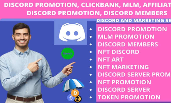 Do organic nft discord server promotion, discord server by Welch ...