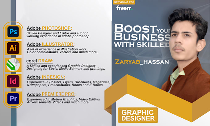 Create social media posts, banners, and motion graphics by Zaryab_hassan | Fiverr