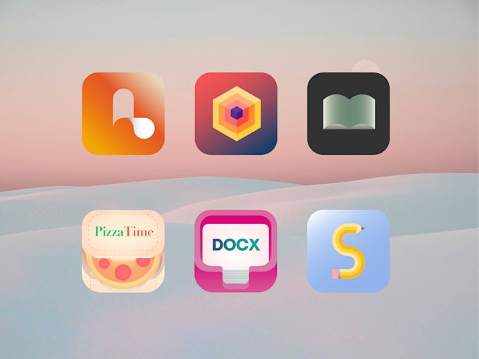 Design a modern app icon logo by Mukhtarovich | Fiverr