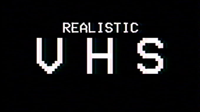 Edit your videos with a realistic vhs filter by Leorna | Fiverr