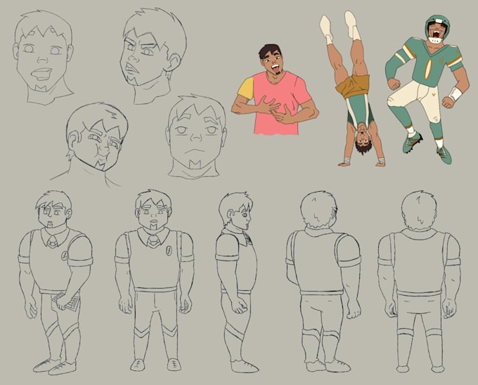 Create character design sheets by Leericart | Fiverr