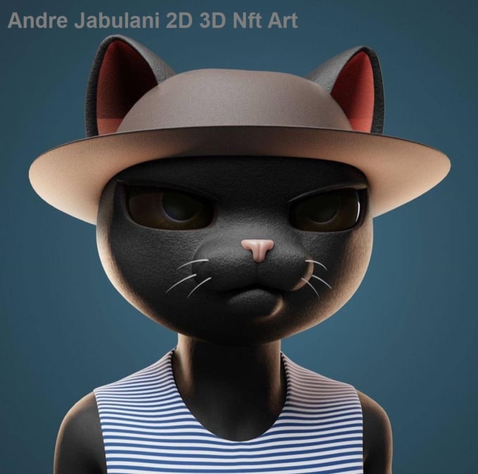 Create 2d 3d nft art 3d 2d nft art 2d 3d nft art collection by Andre_jabulani | Fiverr