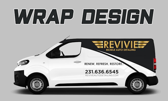 Do creative vehicle wrap design, car wrap, van wrap and truck wrap by ...