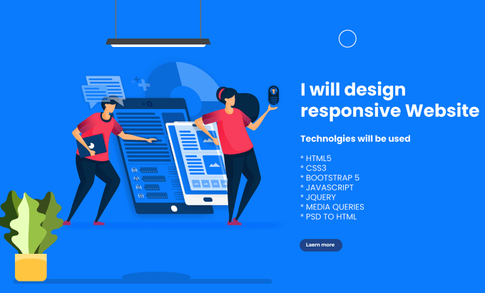 Professional website design with html css and bootstrap by Abusayed24 ...