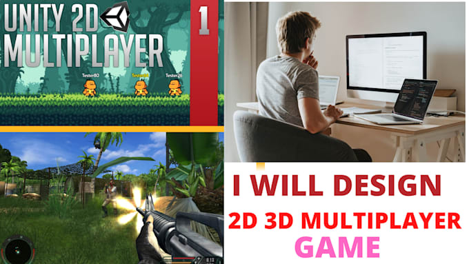 Develop 2d 3d multiplayer fighting game, shooting game, action and ...