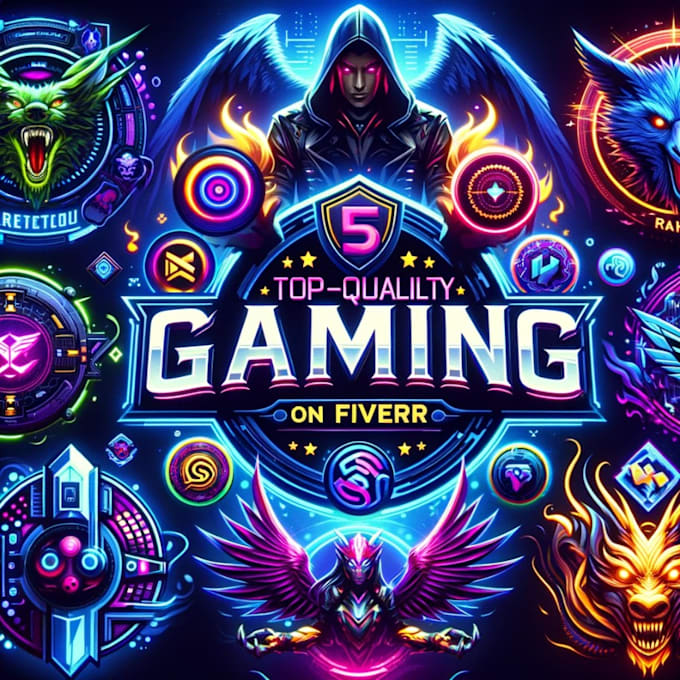 Design gaming, esport, youtube, twitch logo from your photo channel by ...