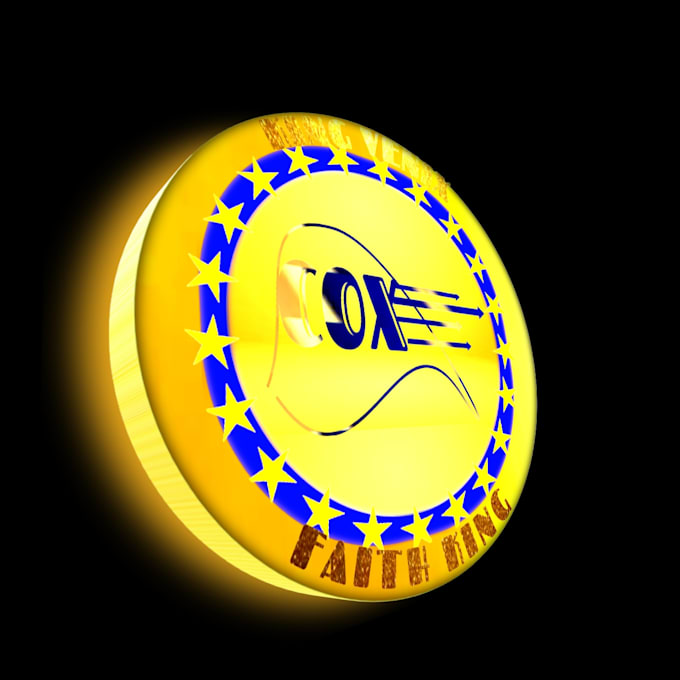 Design crypto currency bitcoin token 3d gold silver coin logo design by ...