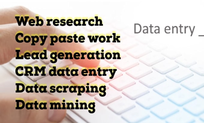 Excel sheet data entry, copy paste, scraping by Suranjana | Fiverr