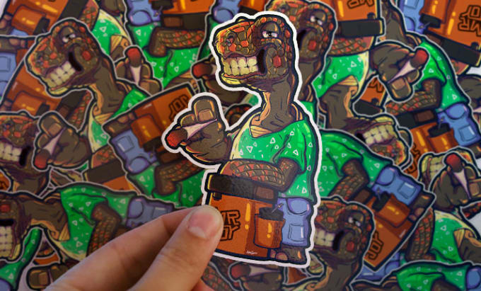 Draw awesome custom stickers by Adoldiaz | Fiverr
