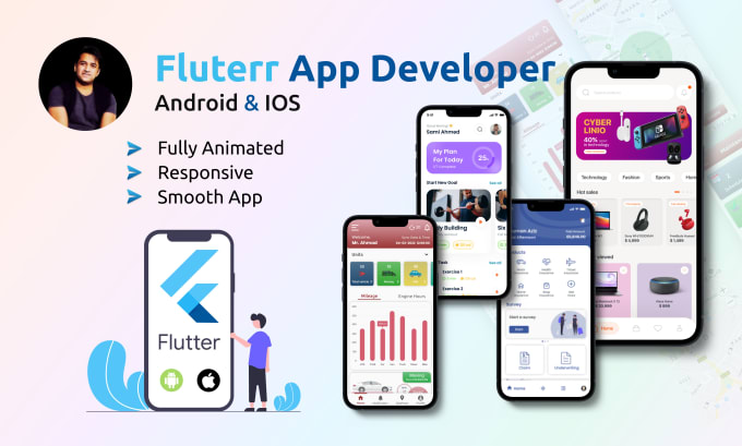 Develop Android Ios And Hybrid App Using Flutter By Naumanaziz3998 Fiverr