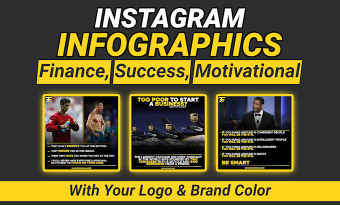 Design motivational business tips infographics for instagram by ...