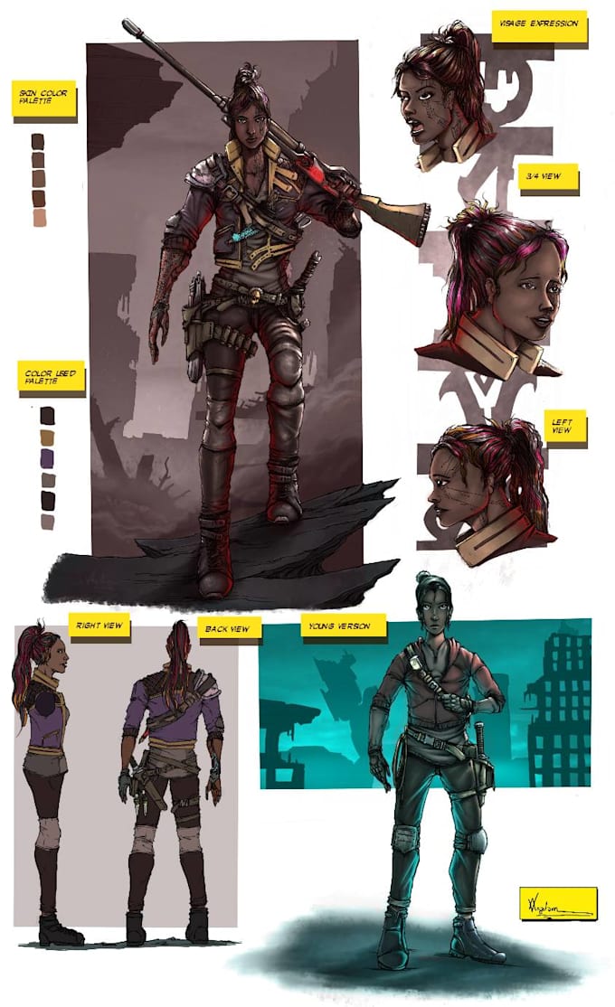 Creat a better character design for your comic book by Vetsoniaina | Fiverr