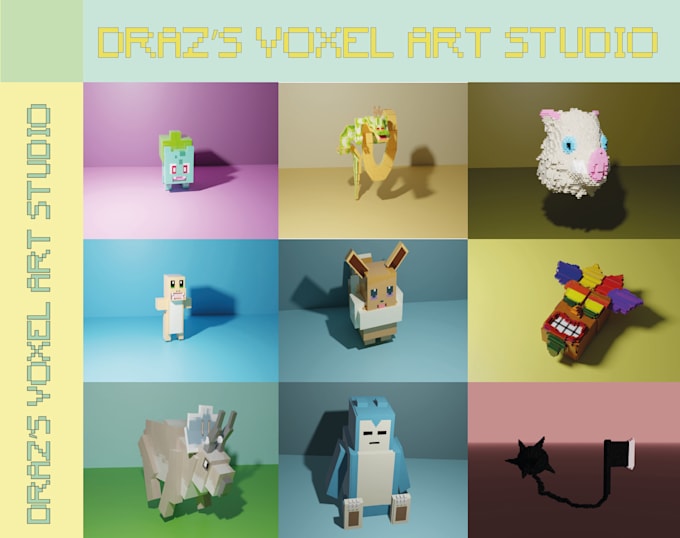 Create you minecraft and voxel models by Drazca | Fiverr