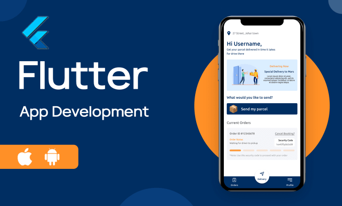 Develop flutter app,android app, ios app using flutter app by Adesha ...