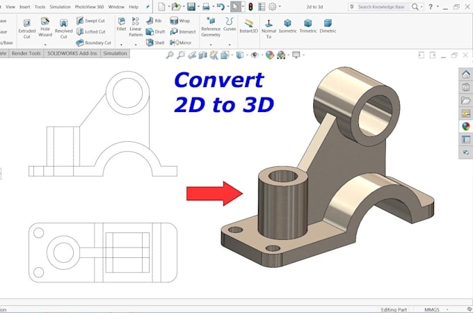 Do 3d mechanical drawings cad modeling in solidworks by Ali6297 | Fiverr