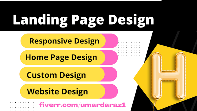 Design a modern landing page using html by Umardaraz1 | Fiverr