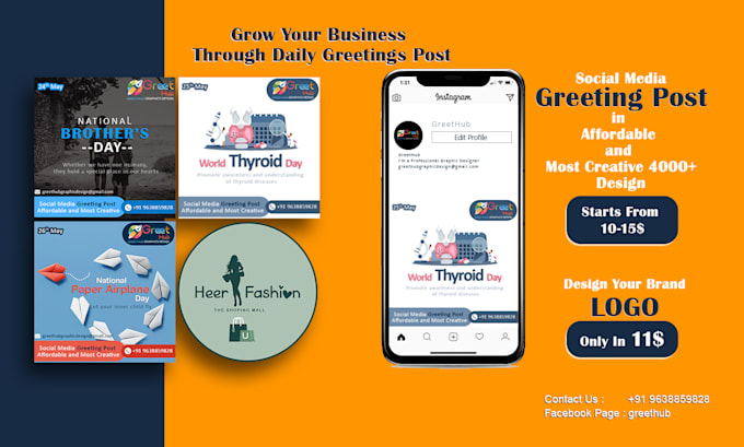 Design social media post facebook post by Tusharkheni16 | Fiverr