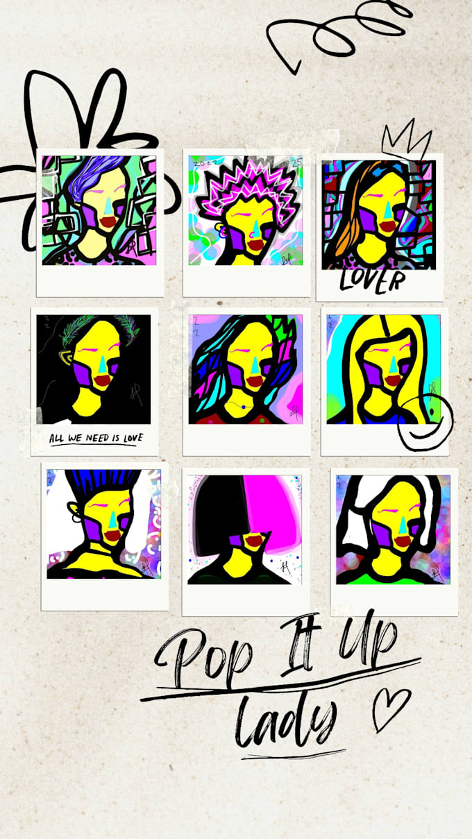 Draw nft art with personalized and collectible abstract technique by ...