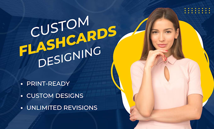 Design high quality custom flashcards by Edu_designs | Fiverr
