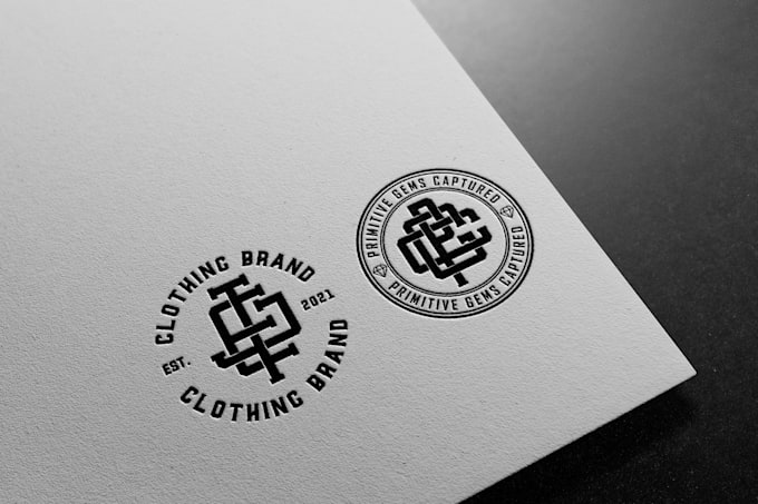 Making premium monogram logo design and initial letter, apparel by ...
