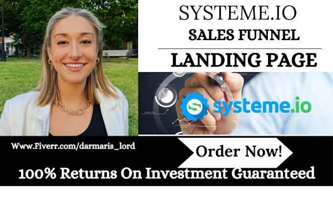 Design systeme io landing page, landing page, sales funnel in systeme ...