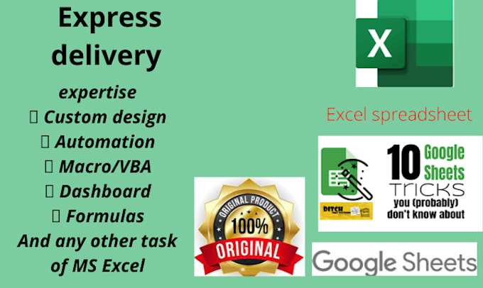 Provide service in excel ,macros,vba,and formulas by Tasawur_iqbal | Fiverr