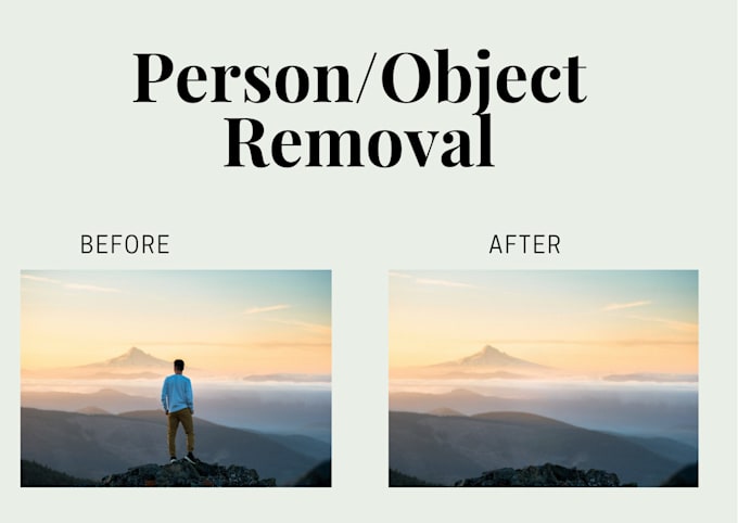 Remove object or people from photos by Jtlstudios | Fiverr