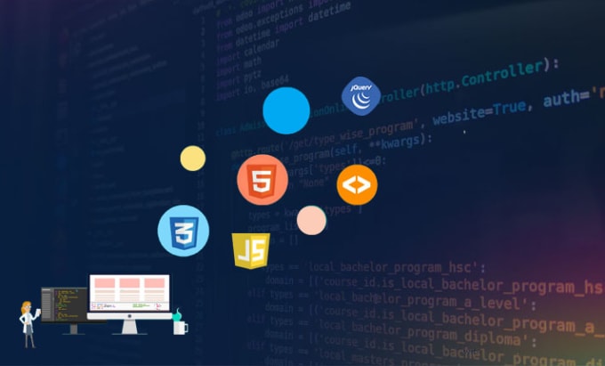 Develop websites with html, css, javascript, php and python by ...