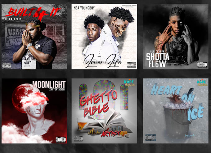 Design mixtape, album, or single cover artwork by Hustleghost | Fiverr