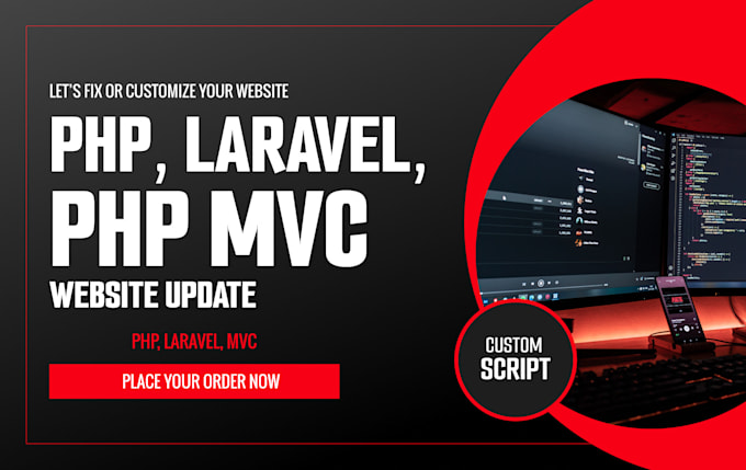Fix or redesign your php, laravel website by Mohammudullah | Fiverr