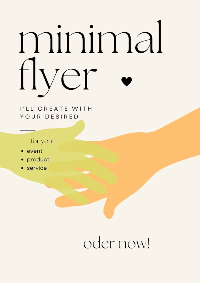 Design a minimal flyer for print and digital use by Itsshanae | Fiverr