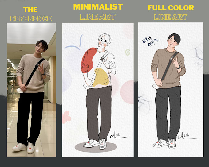 Draw minimalist line art illustration by Dhea2mh | Fiverr