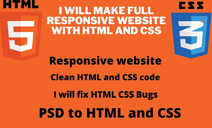 Make responsive website with html,css and psd to html css by Osama_dev ...