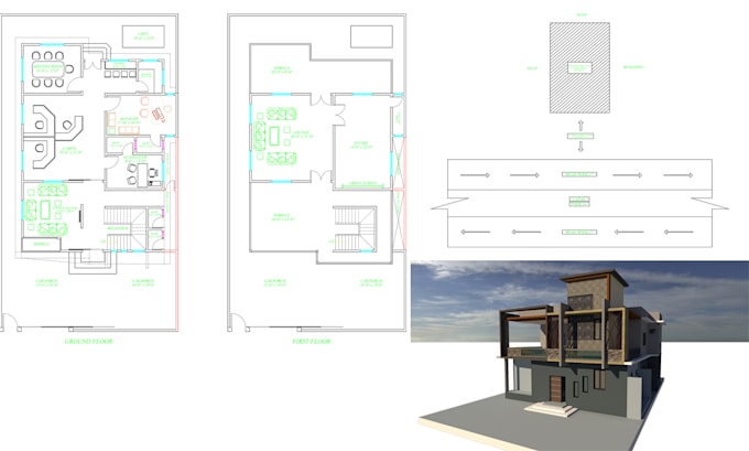 Design your architectural floor plan in autocad by Alatifsamoo | Fiverr
