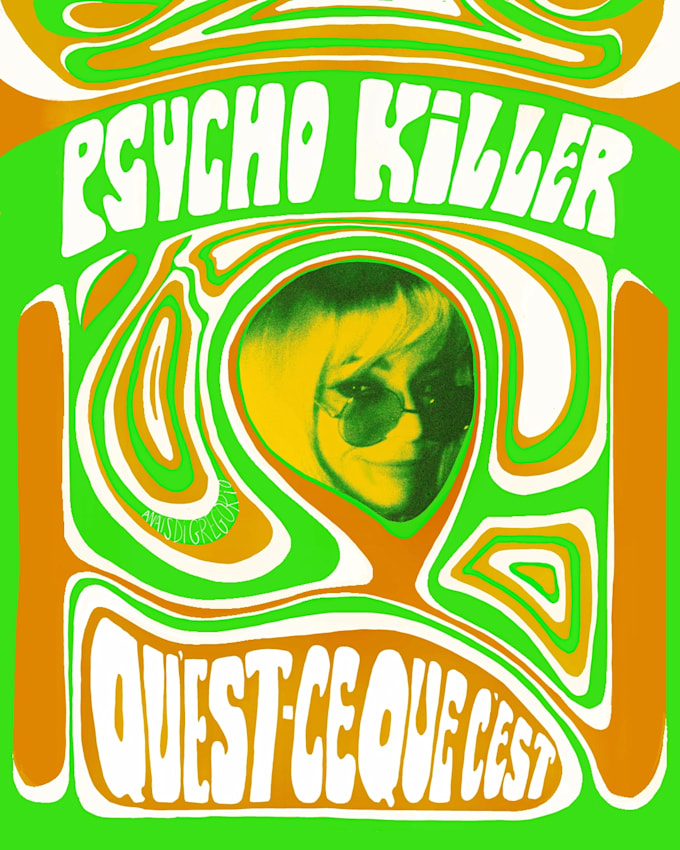 Draw a 60s poster design with the content you want by Anasdigregorio ...