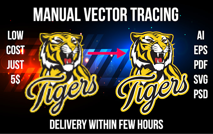 Redraw,vector trace, or recreate your image perfectly,vector tracing by ...