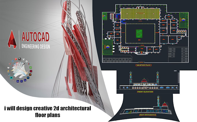 Design 2d architectural floor plans of building in autocad by ...