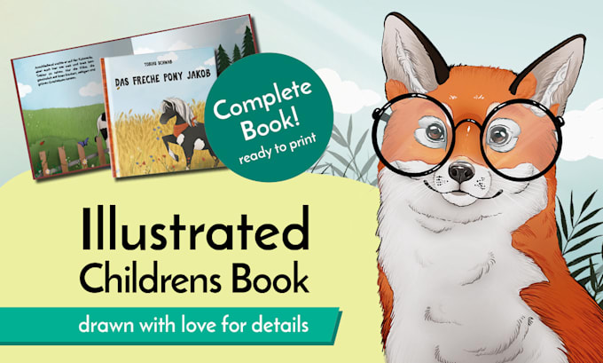 Illustrate a custom childrens book by Monaisadesign | Fiverr