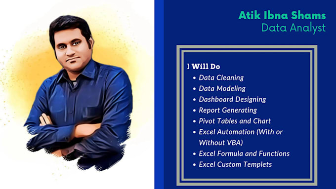 Do data cleaning, visualization, analysis, and reporting in excel by ...