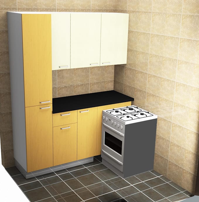 Do 2d furniture, cabinet of kitchens and wardrobe cad design by ...