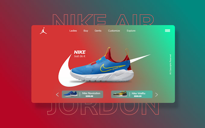 Do a modern looking web ui design for a landing page by Akf_fernando ...